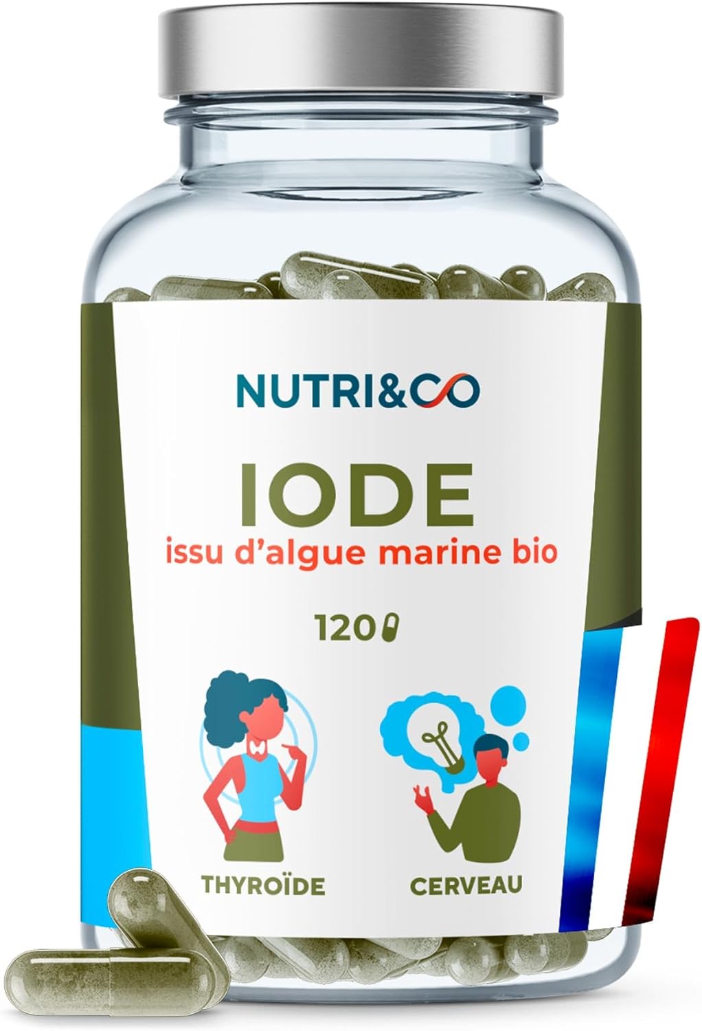 NUTRI CO : NUTRI & CO Iode Tyroïde Bio - Poudre d&